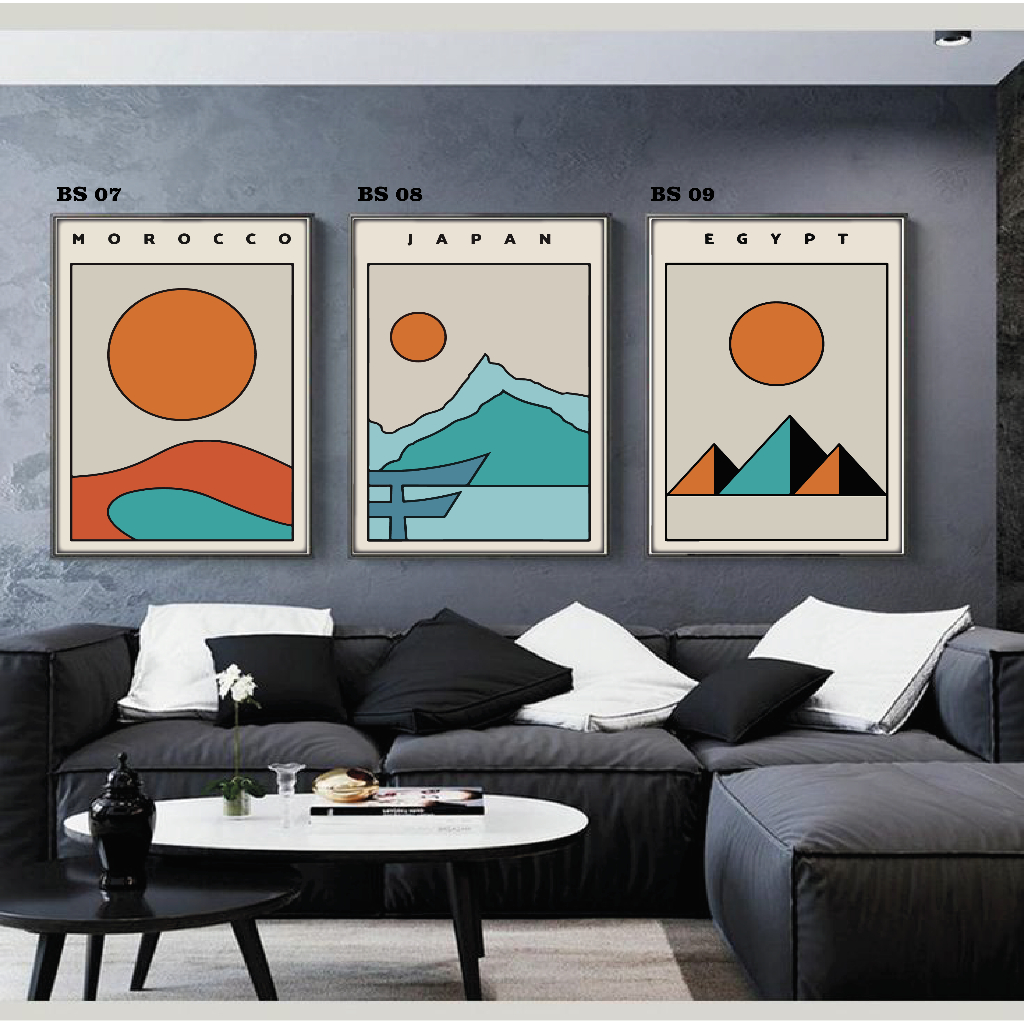 Jual Hiasan Dinding Nama Negara Marocco Jepang Egypt Poster Simple ...