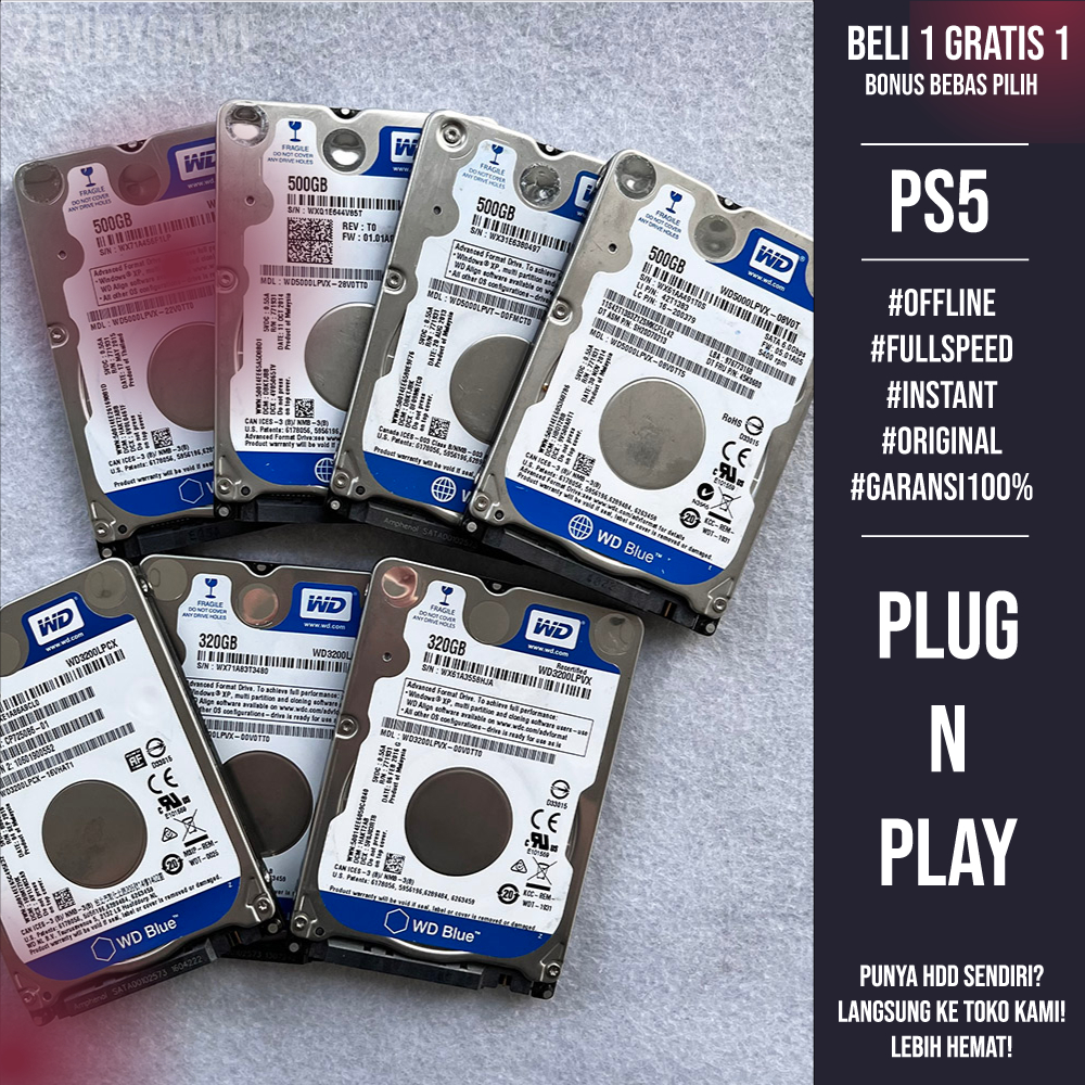 Jual HDD 500 GB GAME PS5 HEN | PLAYSTATION 5 HEN | JASA ISI GAME PS5 ...