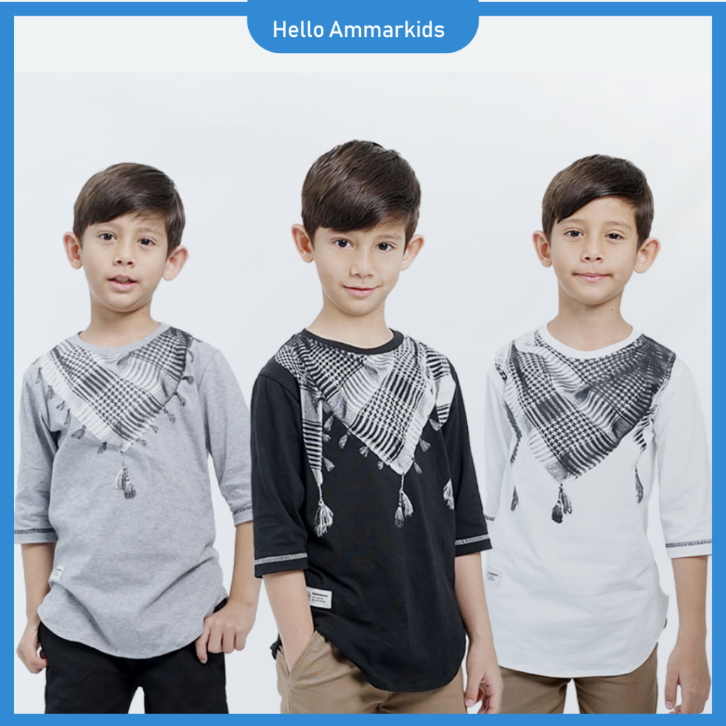 Jual Ammar.kids - Baju Kaos Sorban Anak Laki laki Cowok Islami Branded ...