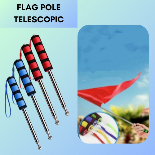 Jual Flagpole Stainless Telescopic 1.2 M 2 M Tiang Bendera Tou Leader ...