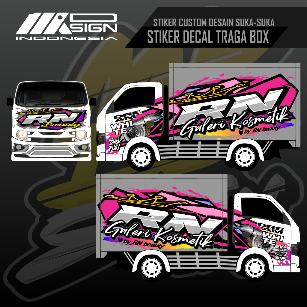 Jual STIKER DECAL TRAGA BOX DESAIN SUKA2 | Shopee Indonesia