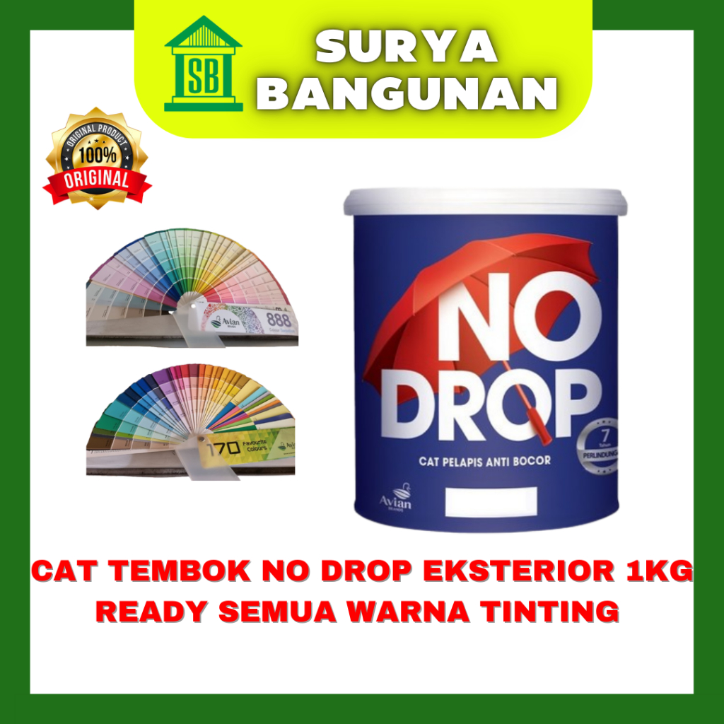 Jual CAT TEMBOK NO DROP PELAPIS ANTI BOCOR WATERPROOFING 1 KG KEMASAN BUBBLE WRAP | Shopee Indonesia