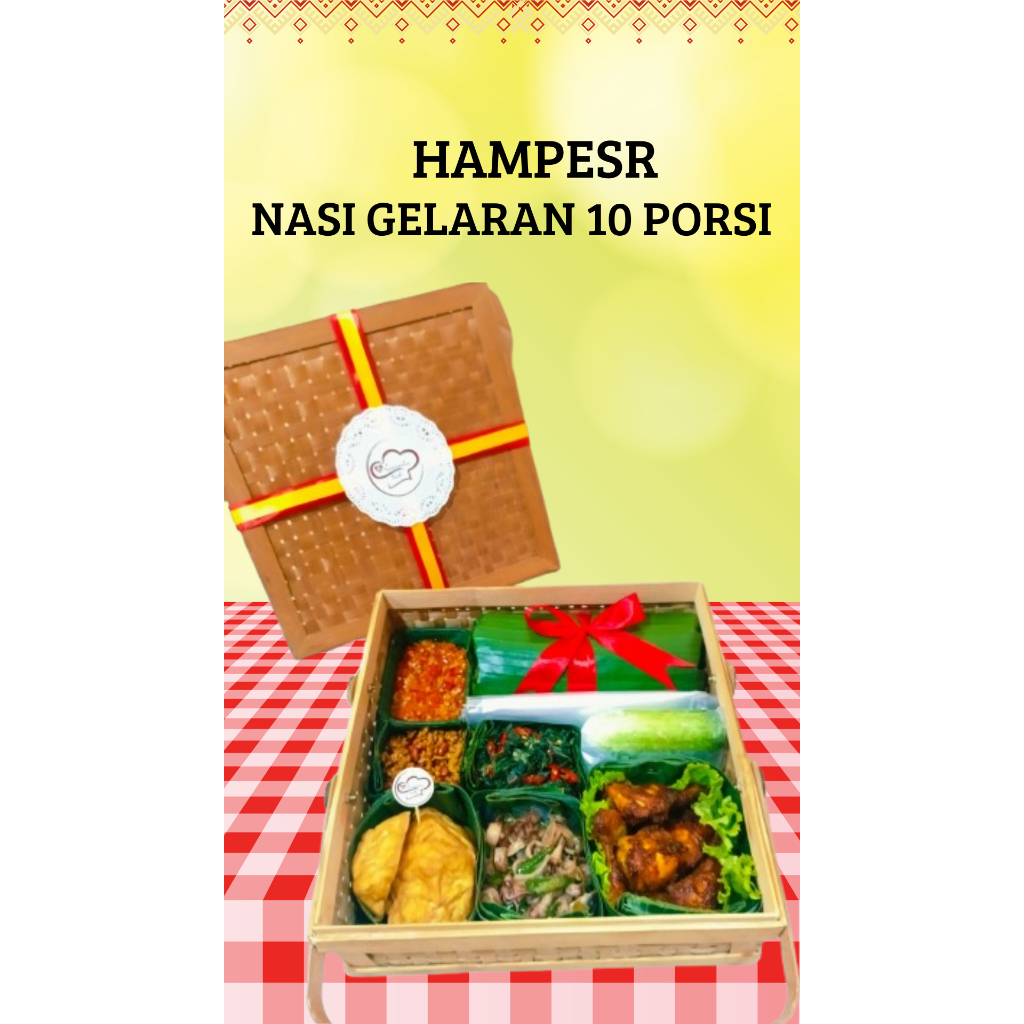 Jual Paket Nasi Gelaran 10 Porsi/Hampers Nasi Gelaran Enak/Nasi Liwet Gelaran Murah | Shopee ...