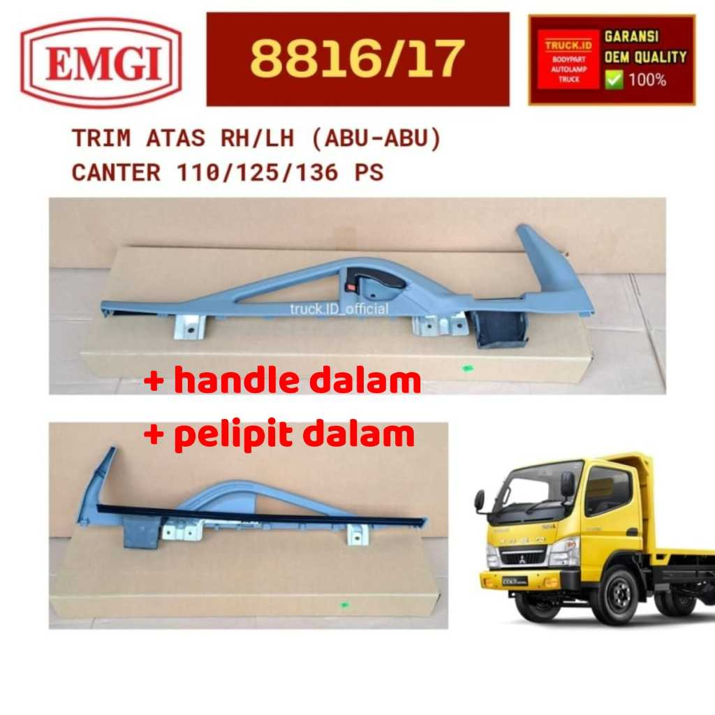 Jual DOOR TRIM ATAS CANTER 110 125 136 PS (ABU-ABU) RH/LH *8816 / 8817 ...