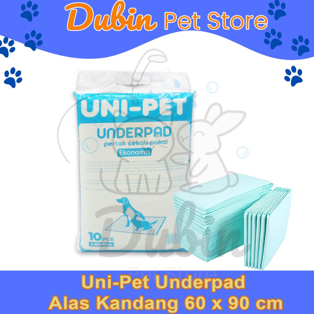Jual Uni Pet Underpad 60 x 90 cm Alas Pipis Poop Kucing anjing Perlak Hewan 1 Bal isi 10 pcs ...