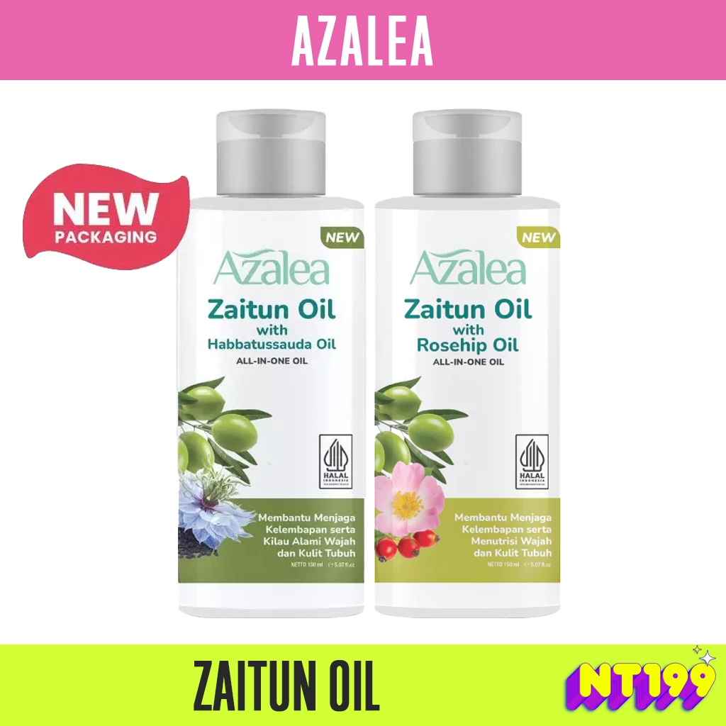 Jual AZALEA Zaitun Oil 150ml Membantu Menjaga Kelembapan Kulit Wajah ...