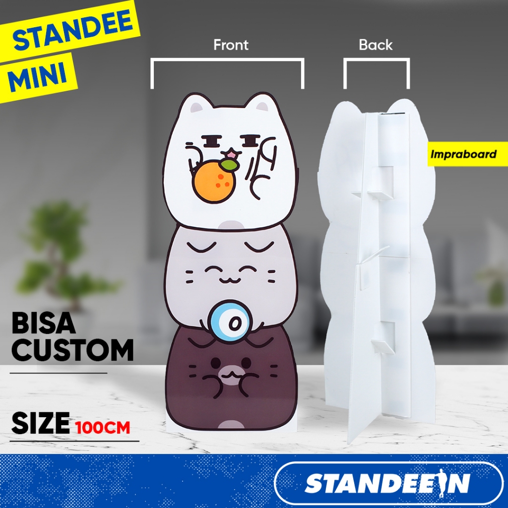 Jual Standee Maskot Tinggi 100cm Bahan Impraboard Cardboard Custom ...
