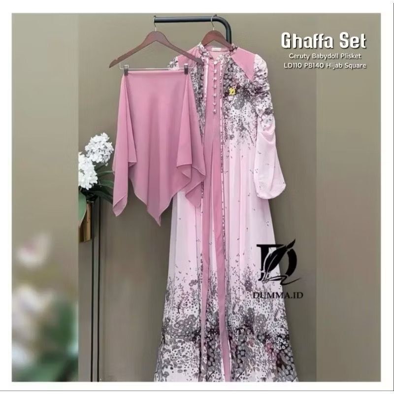 Jual GHAFFA SET HIJAB KEKINIAN & TERBARU LABEL MADANI | Shopee Indonesia