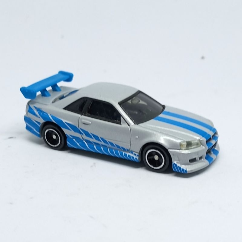 Jual dream tomica 150 fast & furious nissan bnr34 skyline gtr gt-r takara tomy loose diecast ...