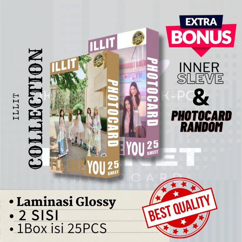 Jual illit Photocard I'LL Like You Premium - 2 sisi - 1 Box Isi 25Pcs ...