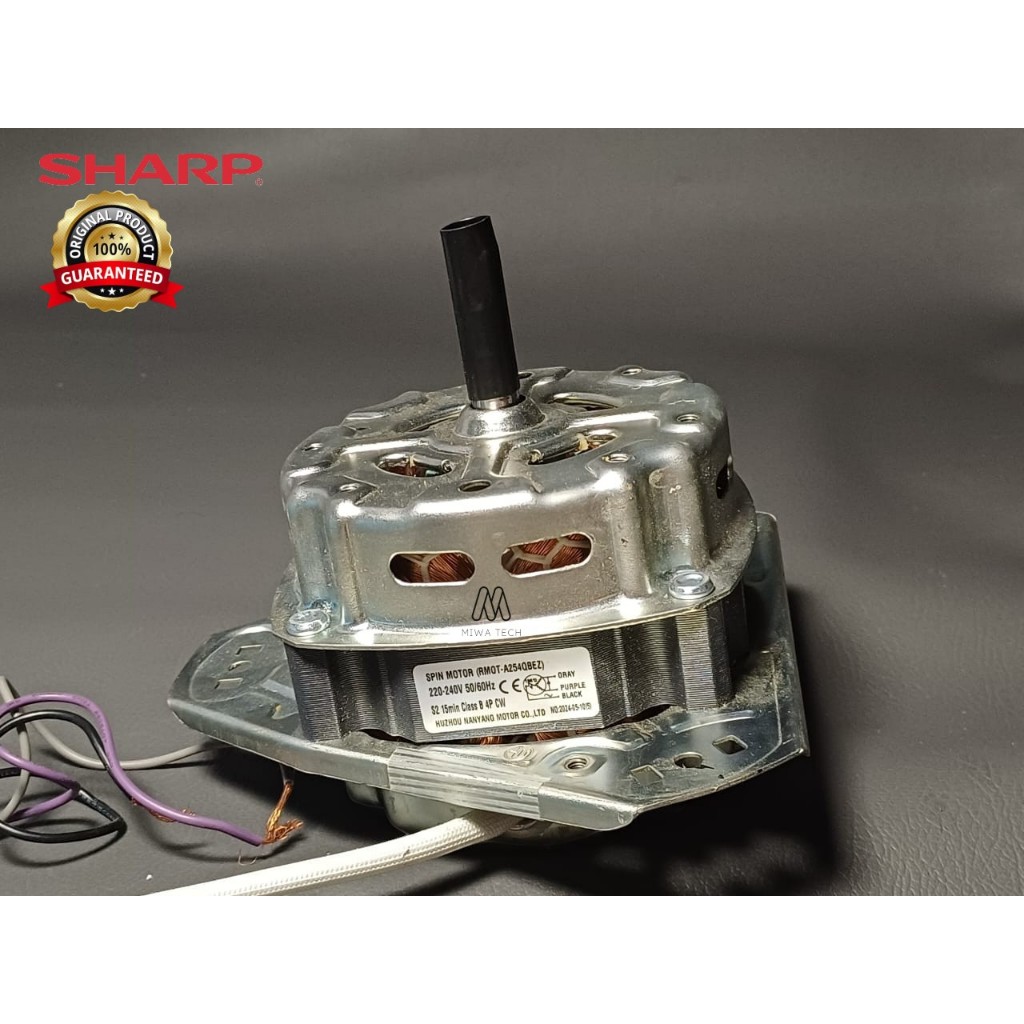 Jual MOTOR SPIN SHARP 14KG RMOT-A254 DINAMO PENGERING SHARP 12KG-14KG ...