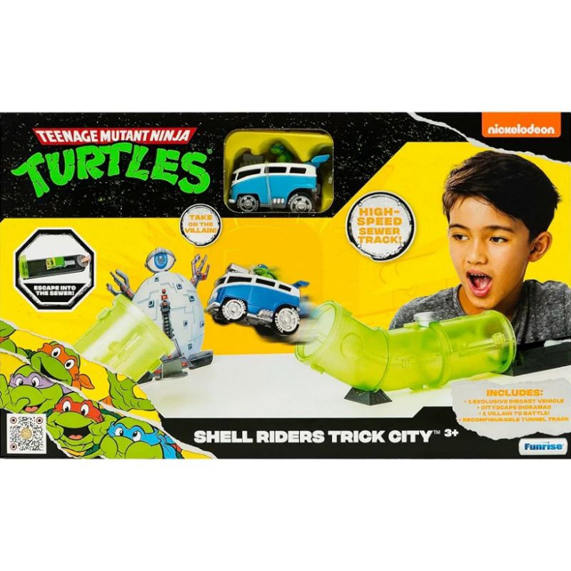 Jual Teenage mutant ninja turtle shell riders trick city track playset ...