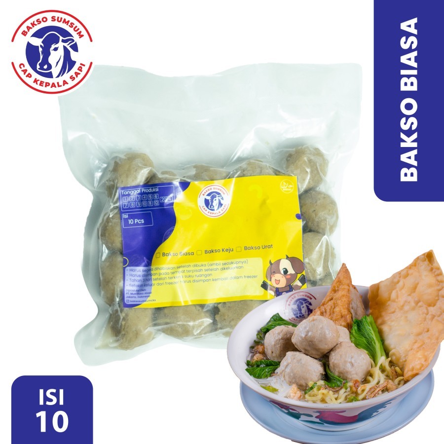 Jual Bakso Daging Sapi Halal Beku Isi 10 Siap Saji Frozen Food | Shopee ...
