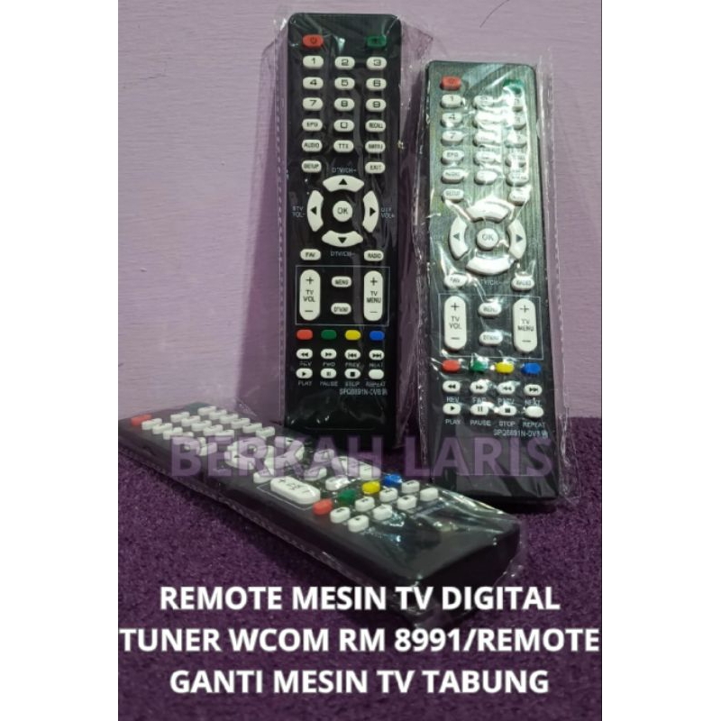 Jual REMOTE MESIN TV DIGITAL WCOM (SETUP) | Shopee Indonesia