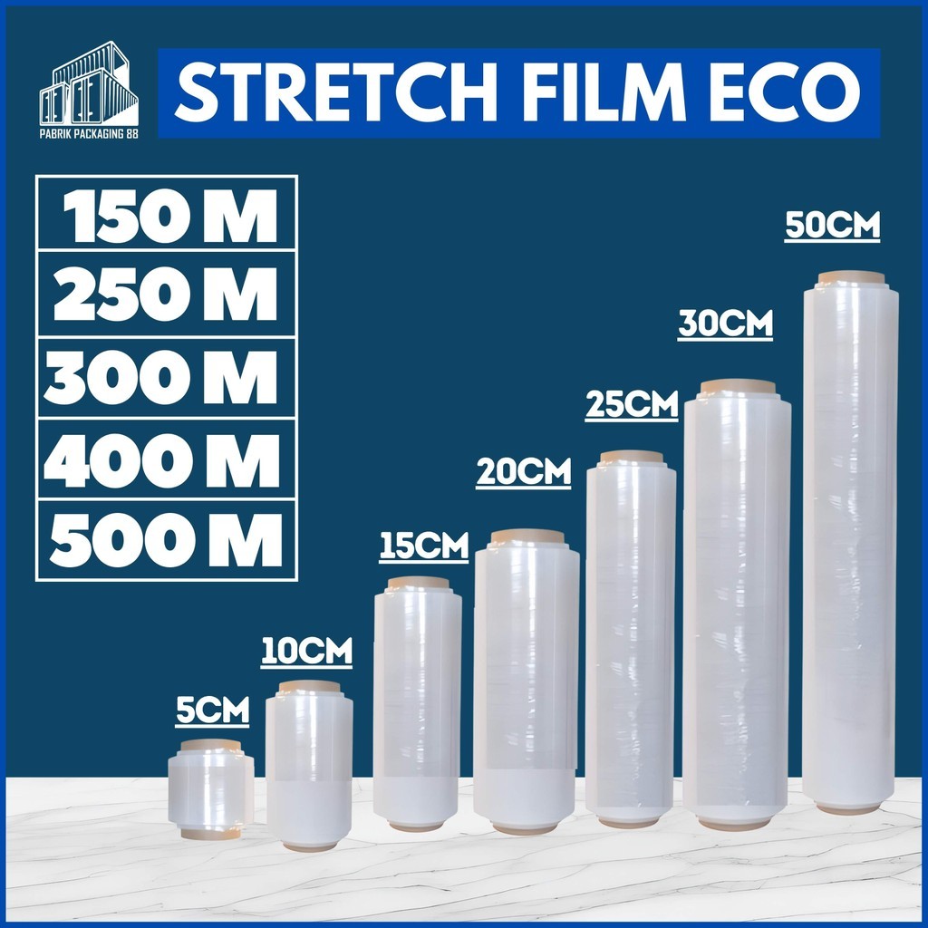 Jual Stretch Film Plastik Wrapping 50cm x 500m Bening Transparan ...