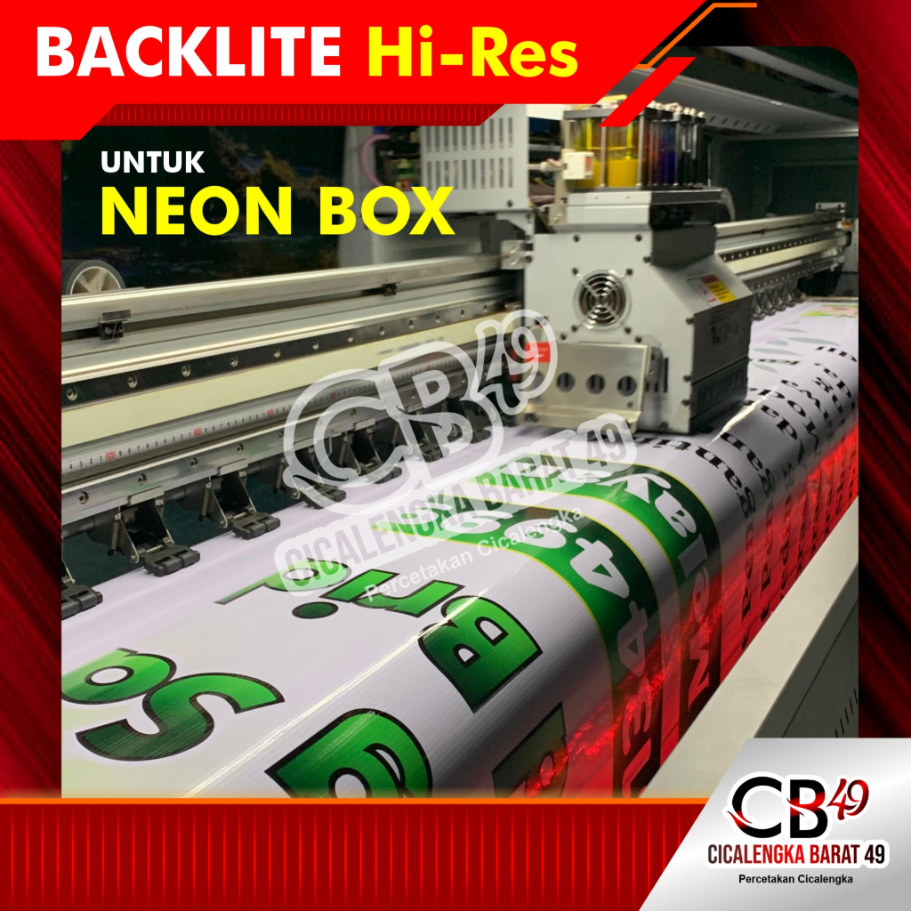 Jual Cetak Outdoor Bahan Backlite 510 gsm, neon box - Backlite | Shopee ...