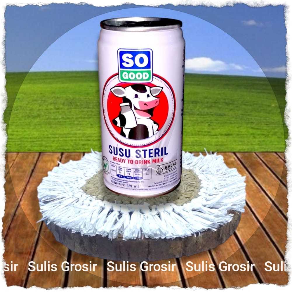 Jual SO GOOD Susu Steril Kemasan Kaleng 189ml | Shopee Indonesia