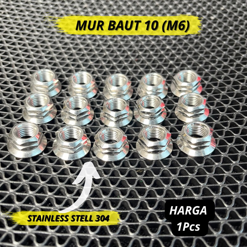 Jual mur 10 mur m6 stainless custom handmade probolt | Shopee Indonesia