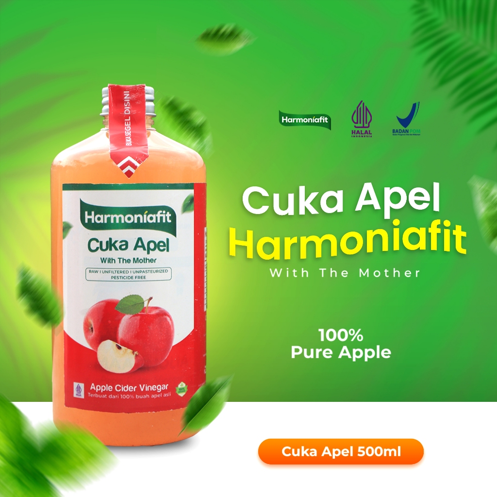 Jual Cuka Apel With Mother Cuka Buah Apel Untuk Diet Cuka Apel Original ...