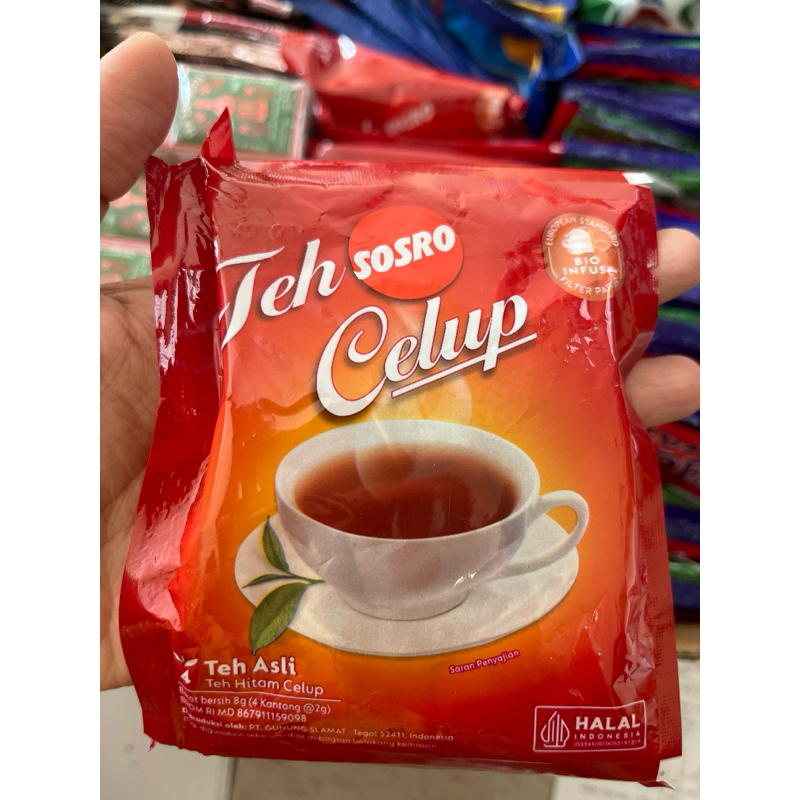 Jual teh celup sosro 1 sachet isi 4 kantong | Shopee Indonesia