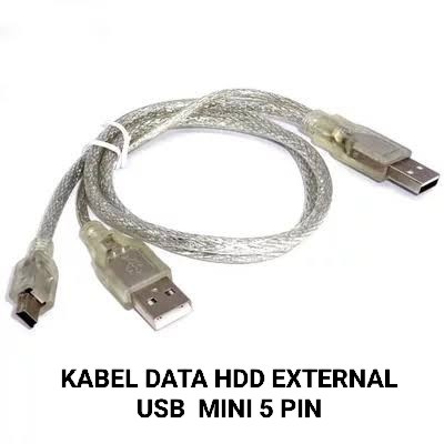 Jual KABEL DATA HDD EXTERNAL USB MINI 5 PIN ILLUSION Kabel Data USB ...