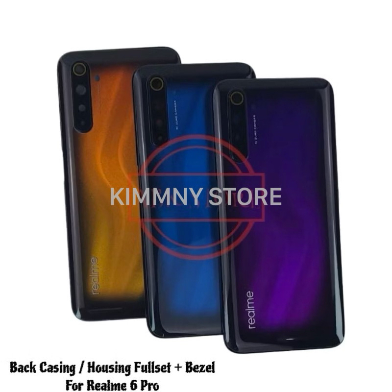 Jual Casing Kesing Housing Fullset Backdoor + Bezel Realme 6 Pro ...