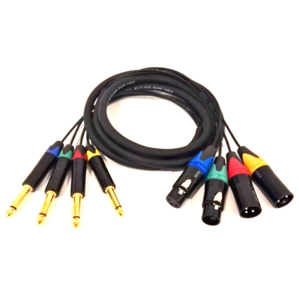 Jual Kabel Snake 4Channel Konetor Akai Mono 6,5mm to 2Xlr Male dan 2 ...