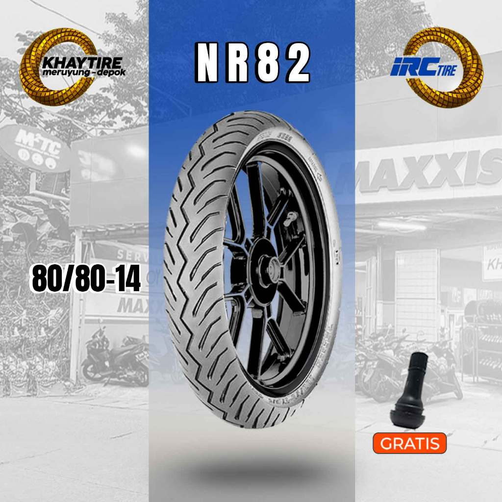 Jual Ban Motor Matic IRC NR82 80/80 Ring 14 Tubeless | Shopee Indonesia