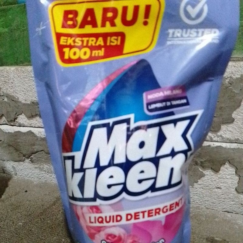Jual max kleen Liquid detergent 600+100ml | Shopee Indonesia