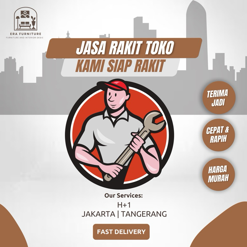 Jual Era Furniture - Ongkos Rakit Lemari Arsip | Shopee Indonesia