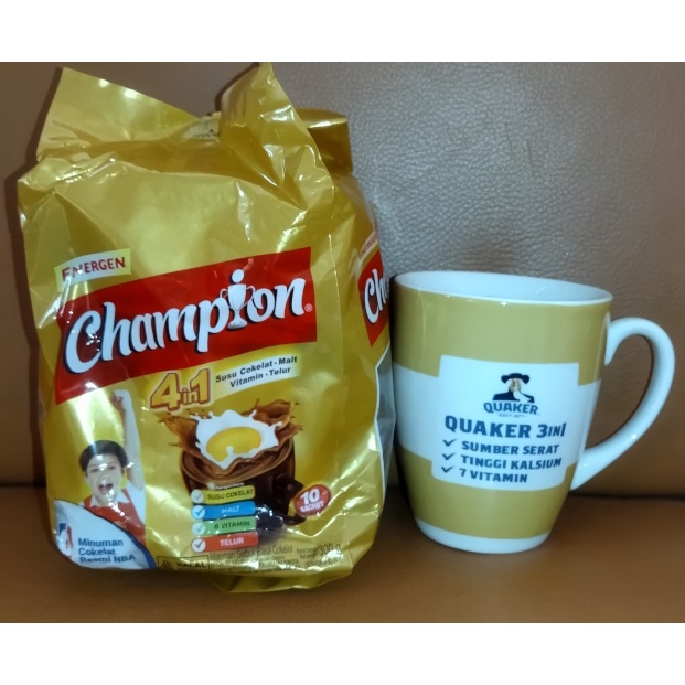 Jual ENERGEN Champion 4in1 Milk Choco Malt Telur Vitamin [10X35Sachet ...