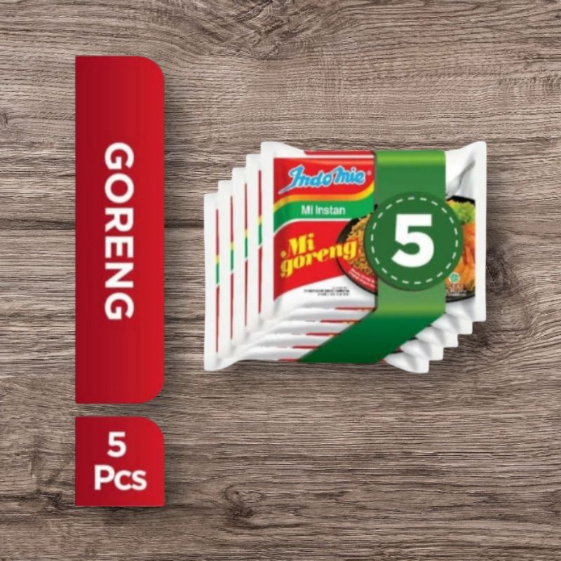Jual PROMO !! INDOMIE GORENG 5 PCS | Shopee Indonesia