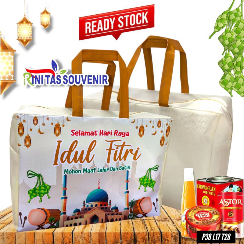 Jual Tas Parcel Resleting Lebaran READY STOK - Bingkisan Lebaran - Souvenir Lebaran - Tas Idul ...