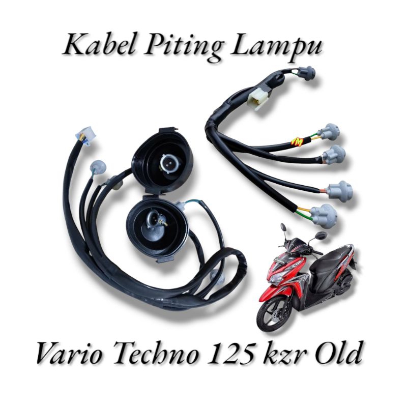 Jual KABEL PITING LAMPU DC HONDA VARIO TECHNO 125 KZR PITING LAMPU ...