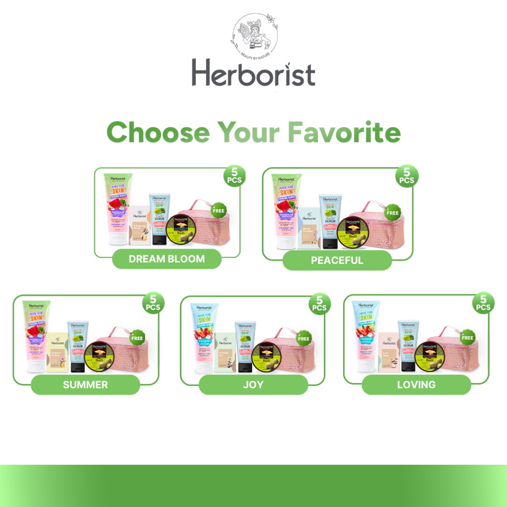 Jual HERBORIST Paket Lengkap Isi 5 Eau De Parfum, Cooling Body Serum ...