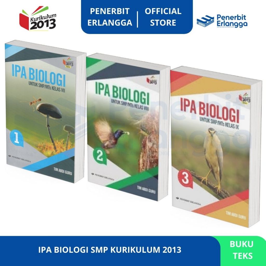 Jual [Erlangga Official] Ipa Biologi Kelas 1 2 3 Smp/Mi Kurikulum 2013 ...