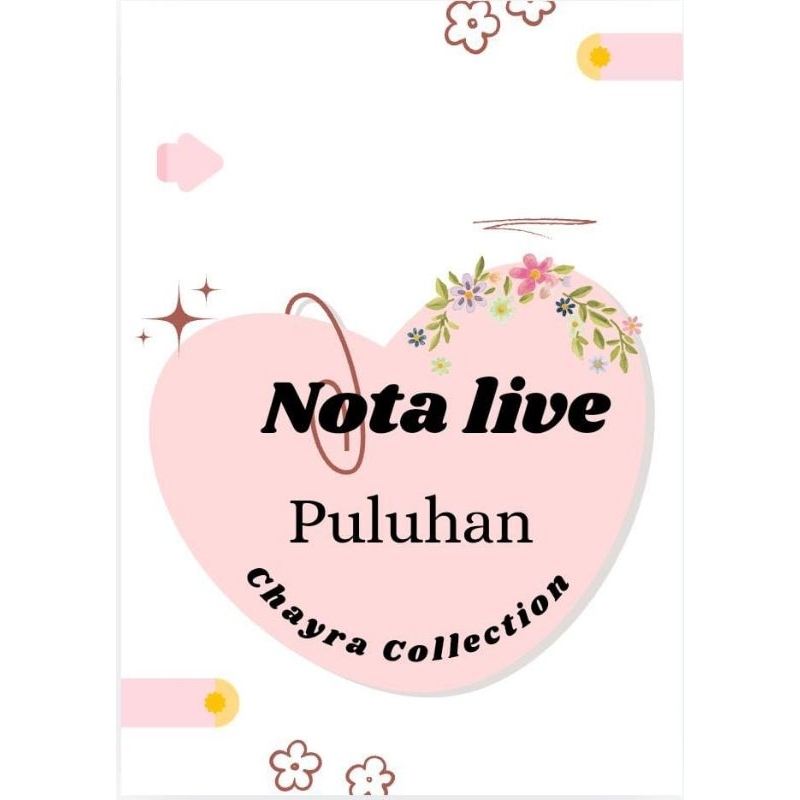 Jual Nota Live Puluhan plus admin | Shopee Indonesia