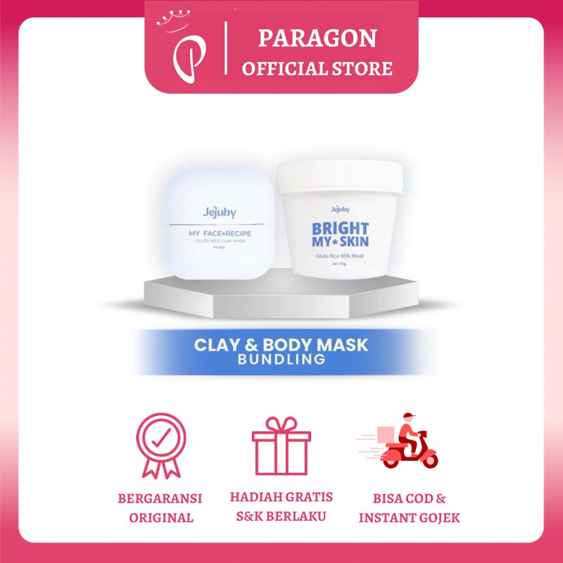 Jual JEJUBY Gluta Rice Clay Mask | 2in1 Gluta Rice Body Mask | Shopee ...