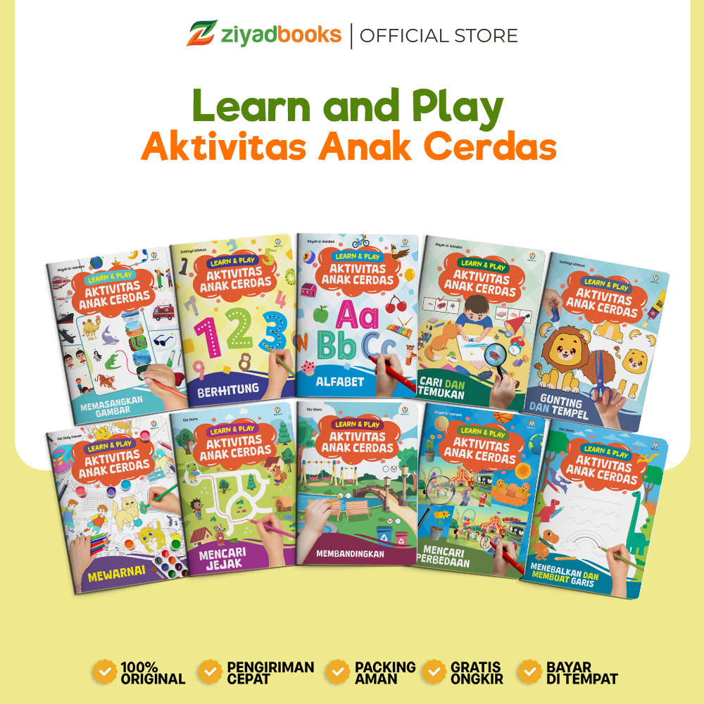 Jual [PROMO Back to School] (Isi 10 Buku) Ziyadbooks) - Learn & Play Aktivitas Anak Cerdas ...