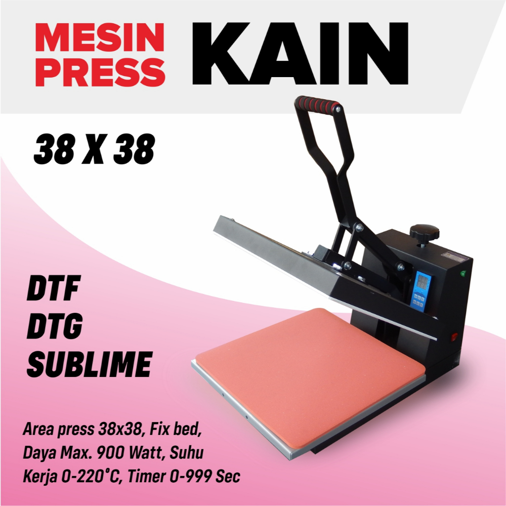 Jual Alat Press Sublimasi Ukuran 38 x 38 | Shopee Indonesia