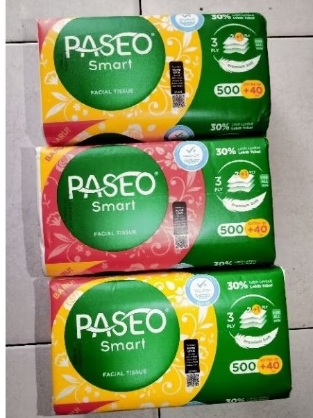 Jual Tissue / Tisu paseo Smart Facial 250 / 540 sheet lembar (3 ply ...