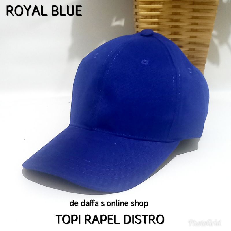 Jual Topi baseball dewasa biru royal blue polos pria wanita casual ...