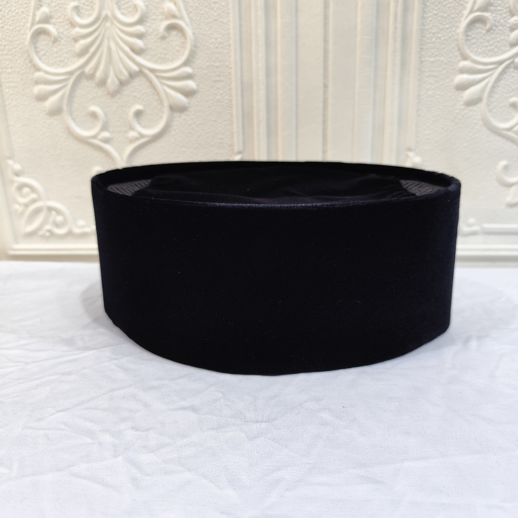 Jual EXCLUSIVE !! Peci Kopiah Songkok Hitam Polos AC PREMIUM SUPER ...