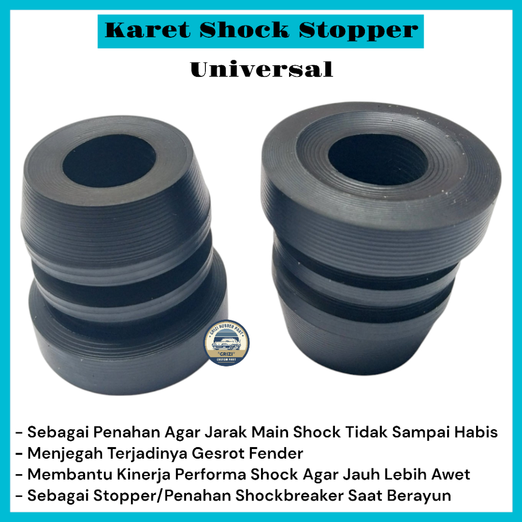 Jual Karet Stopper Shock Depan Dan Belakang Universal Diameter Lubang As 20mm 1Set(2Pcs) Bahan ...