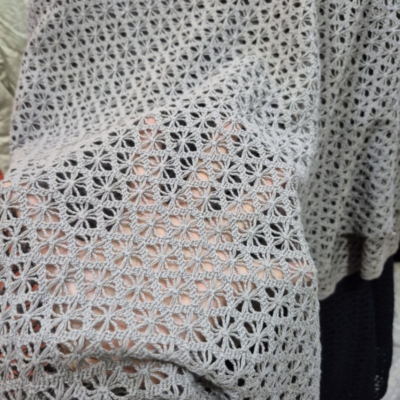 Jual kain burkat rajut-kain burkat rajut warna abu abu garment import ...