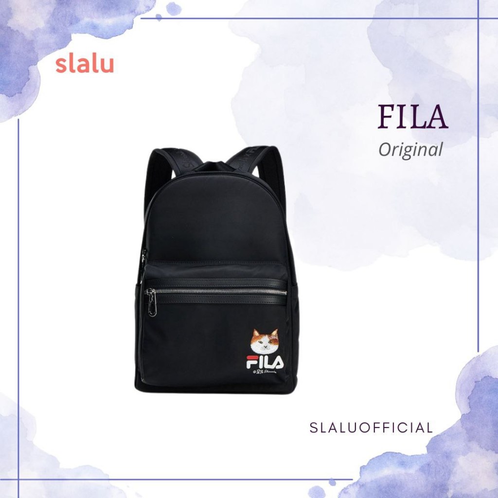 Jual Tas Backpack Unisex Branded Fila Gato Ransel Sekolah remaja kucing ...