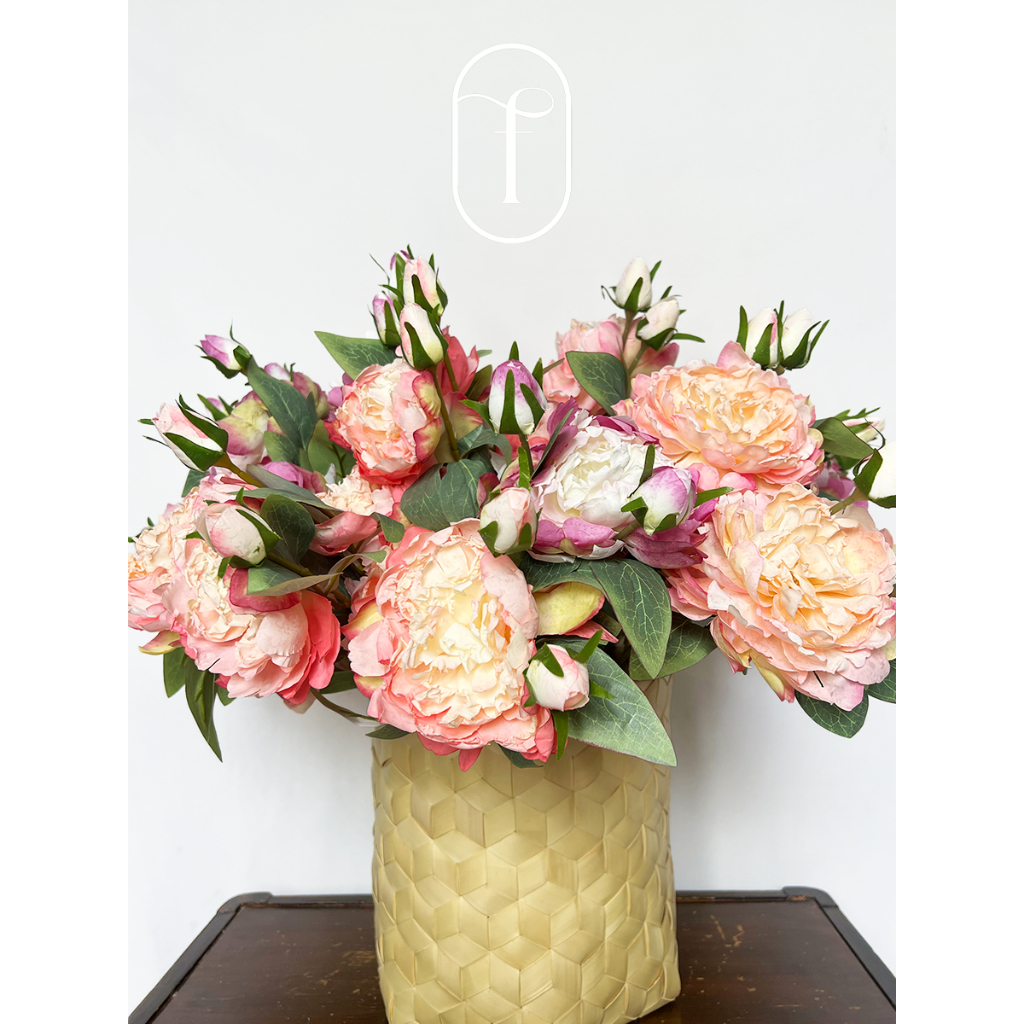 Jual Bunga Artificial / Bunga Palsu / Bunga Pinkish White / Bunga Pink ...