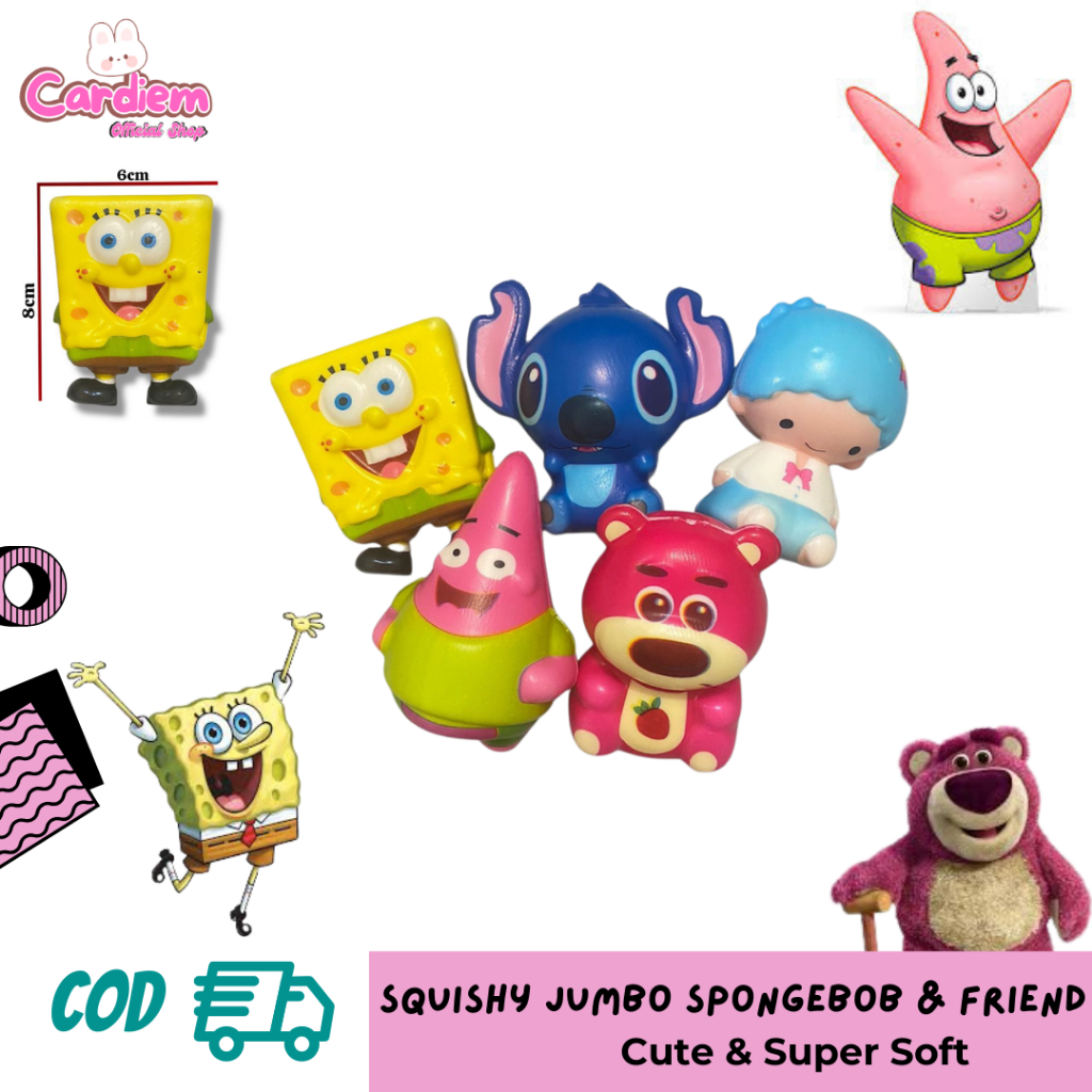 Jual Mainan Squishy Jumbo Karakter Cute & Super Soft Squishy Super Slow ...