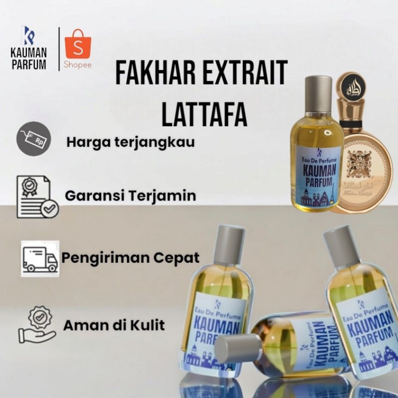 Jual Kauman Parfum Refill Inspired Lattafa Fakhar Extrait Parfum Pria ...
