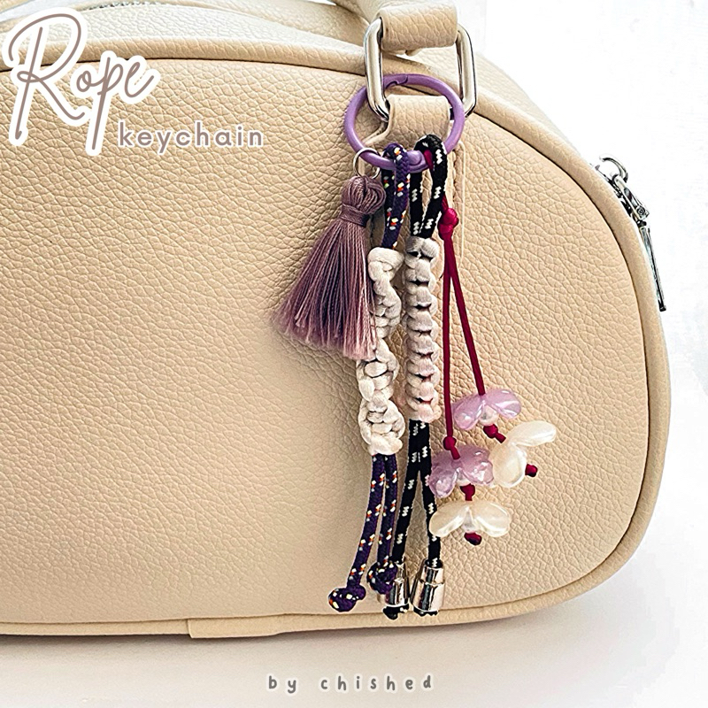 Jual Gantungan Tas Tali Ikat Rumbai Kelopak/ Keychain/ Bag Charm Tali ...